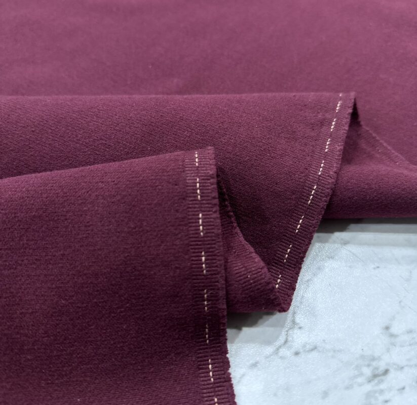 Mürdüm Renk Kaşe Kumaş 31 - Yeşim Kumaş